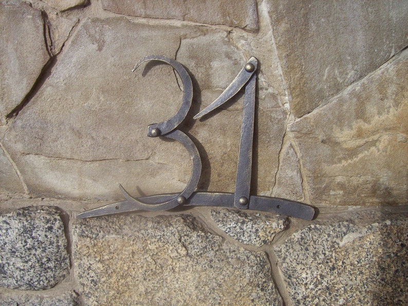 Designer's House Number /iron House Numbers 75 - Etsy