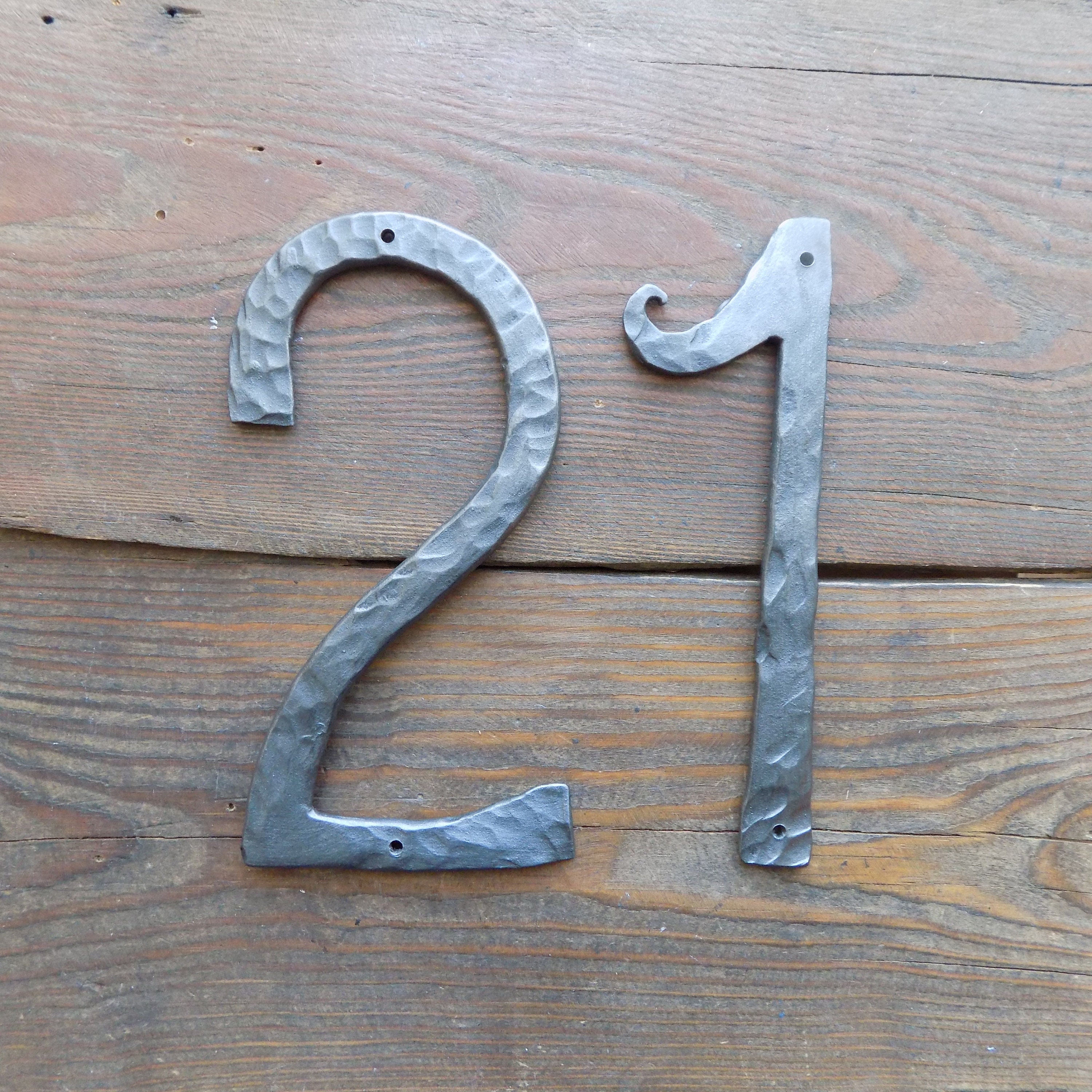 House Number / Iron House Numbers / Numbers / Metal House | Etsy