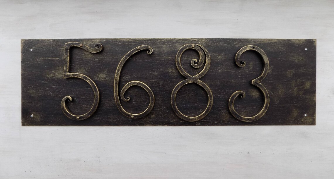 House Number / house address / Designer House Number / Address | Etsy