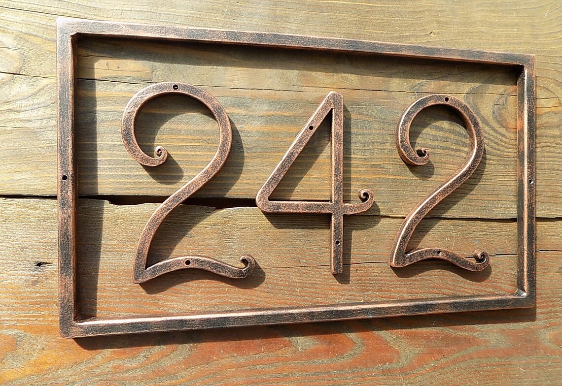 House Number / Address Numbers / House Number in a Frame / | Etsy