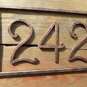 House Number / Address Numbers / House Number in a Frame / Iron House ...