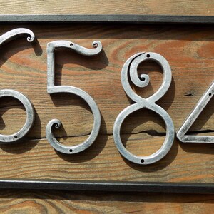 House Number / Address Numbers / House Number in a Frame / Iron House ...