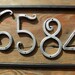 House Number / Address Numbers / House Number in a Frame / Iron House ...