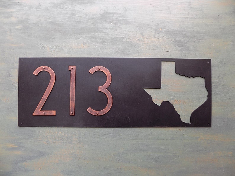 Texas House Number / House Number / Home Number / Address - Etsy