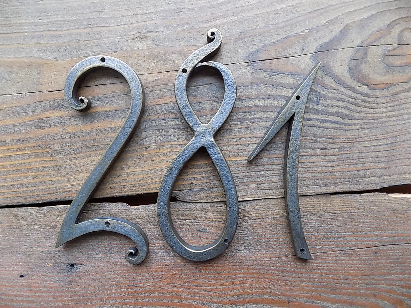 House Number / Iron House Numbers 5 Inch./ House Address / | Etsy