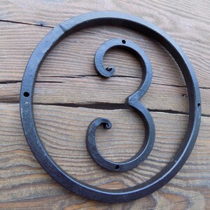 House Number / House Number in a Circle / Iron House Numbers / Home ...