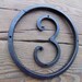 House Number / House Number in a Circle / Iron House Numbers / Home ...