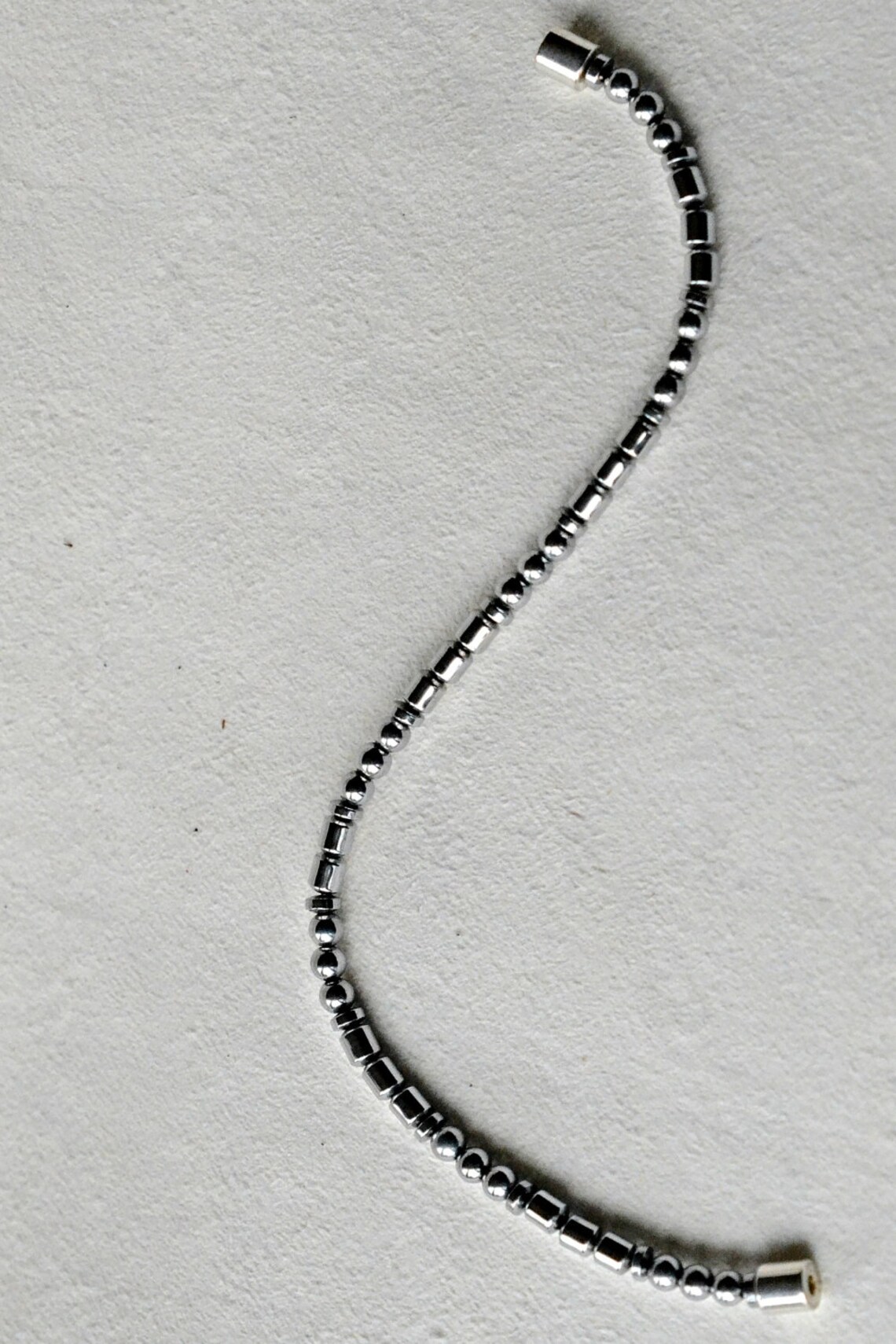 MAGNETIC SILVER OR Black Minimal Magnetic Bracelet. Silver or | Etsy