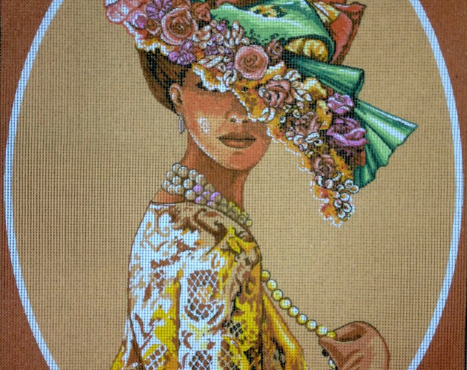 Gobelin Tapestry Needlepoint Kit "lady" Printed Canvas 074 - Etsy