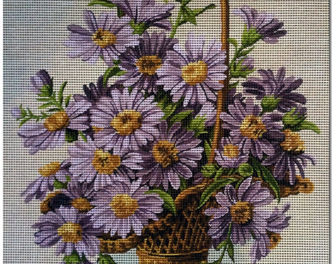 Gobelin Tapestry Needlepoint Kit flowers Printed - Etsy