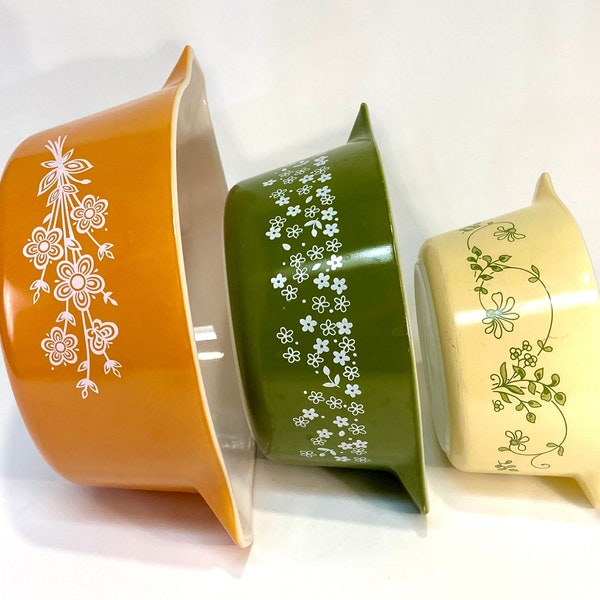 1980s Nesting Ceramic Glazed Pine Tree Trays Set of 2 Handmade ...