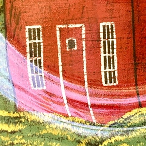 Warren Kimble Country Life Red School House Folk Art 8 in Collectible ...