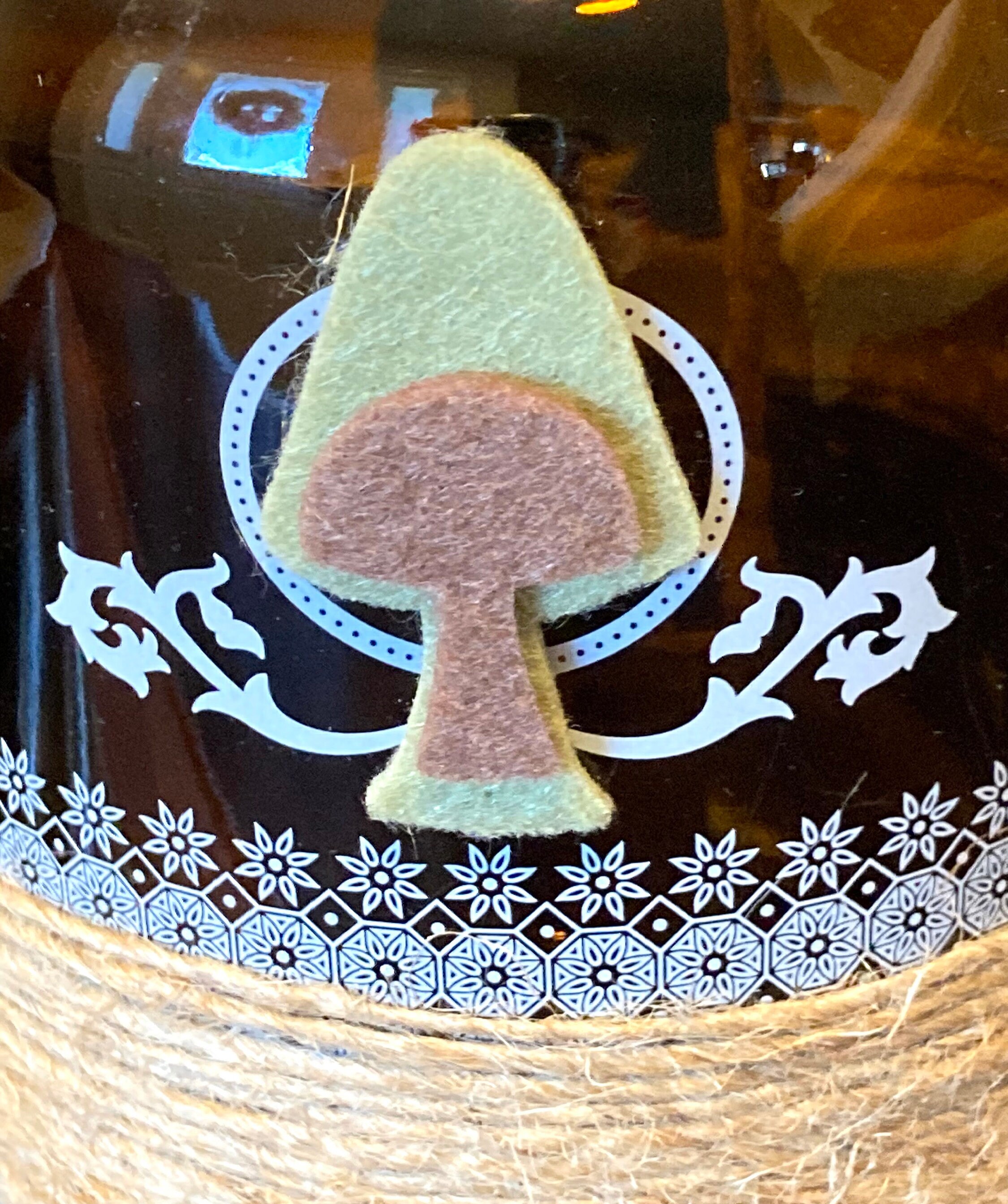 Upcycled Woodland Jug Decor | Brown Glass Vase | Cottage & Country ...