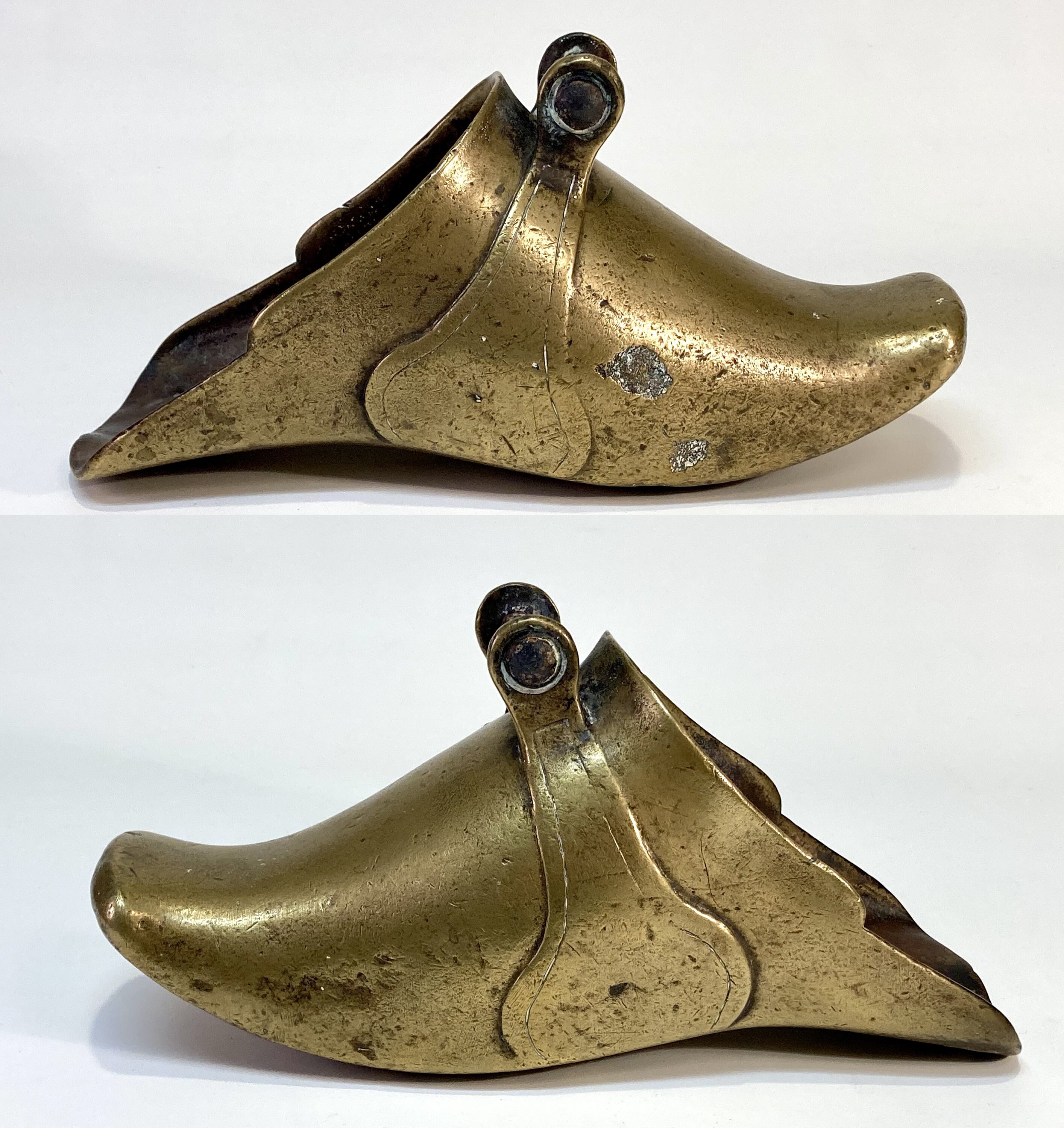 1800s Spanish Colonial Brass Horse Stirrup Shoe | South American Slip ...