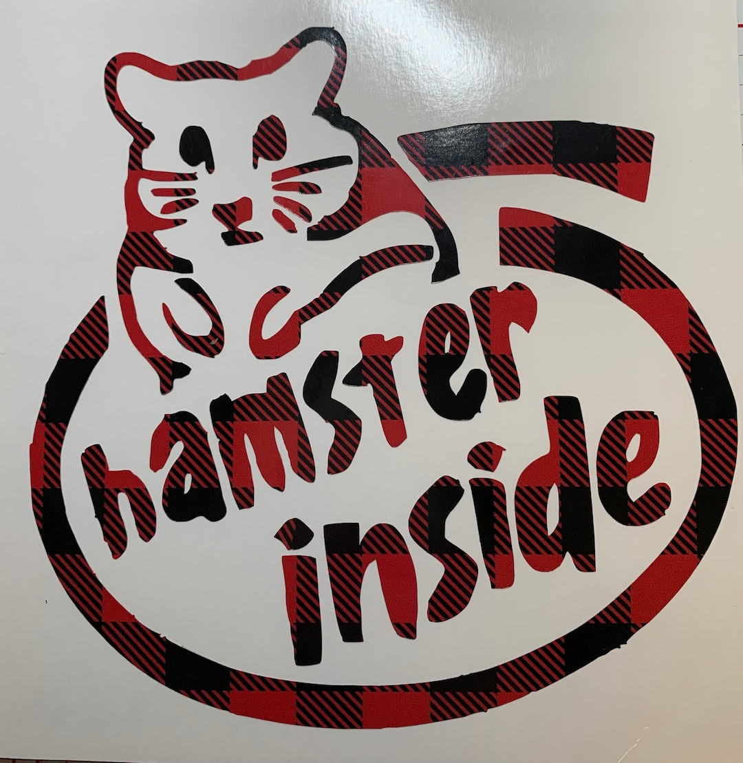 Hamster Inside Vinyl Decal | Car Decals | Hamster - Etsy
