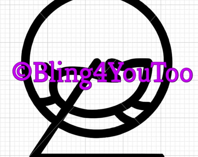 Hamster Wheel | Fuel Door Decal | Car Decals | Car Stickers | This Car ...