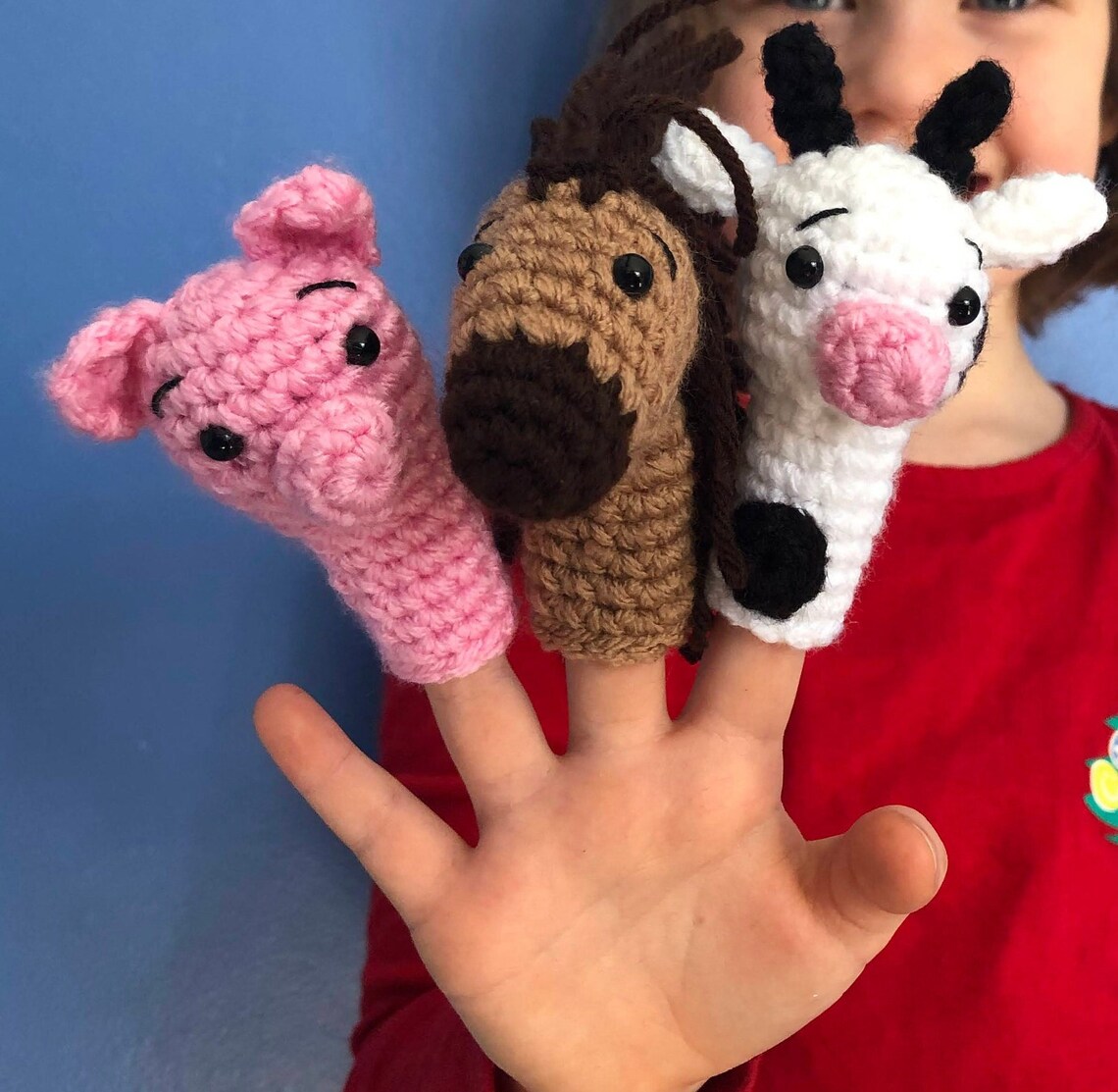 Amigurumi Finger Puppets - Etsy