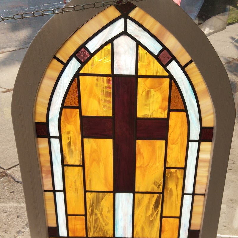 Stained Glass Church Window - Etsy