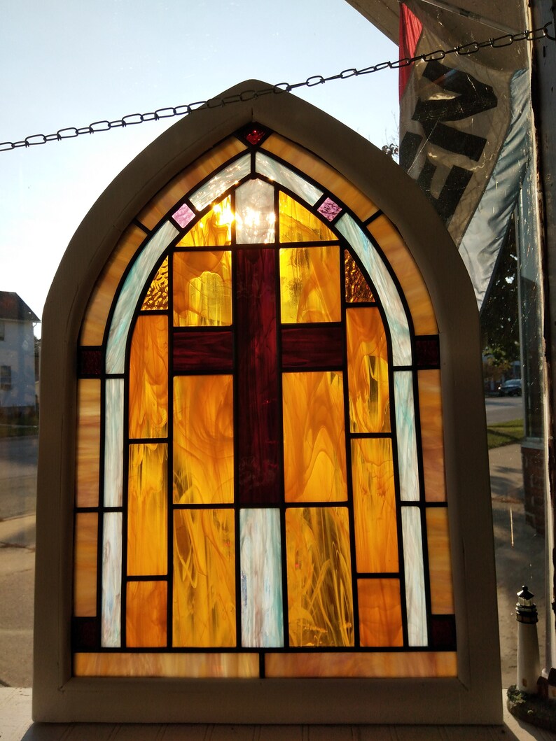Stained Glass Church Window, New Construction, Vintage Appeal, Jesus ...