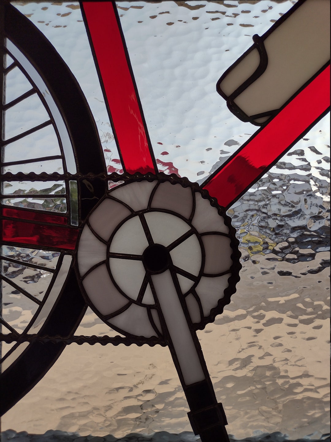 I Want to Ride My Bike Stained Glass Window Panel - Etsy