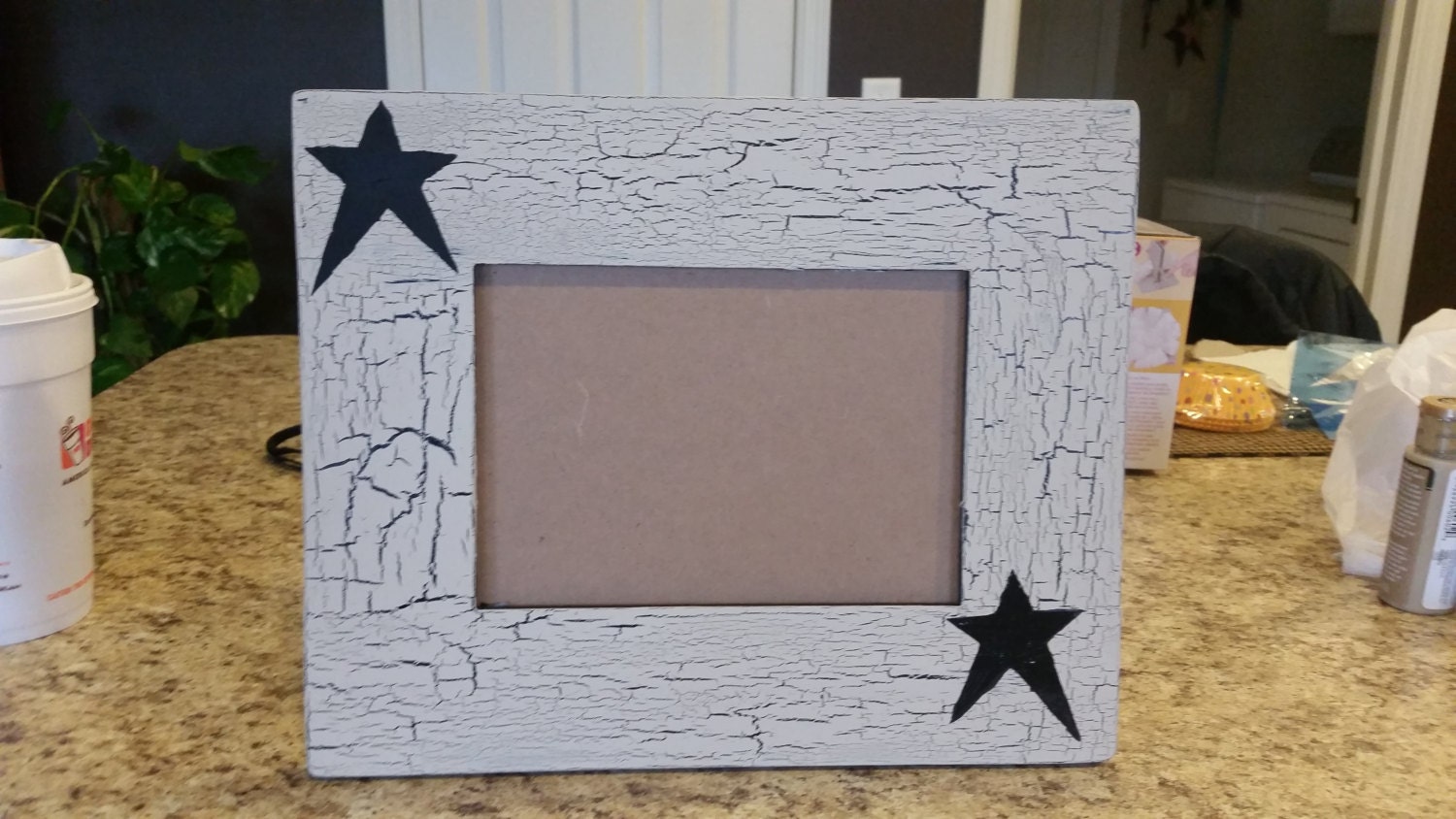 Primitive Black Star Country Picture Frame - Etsy