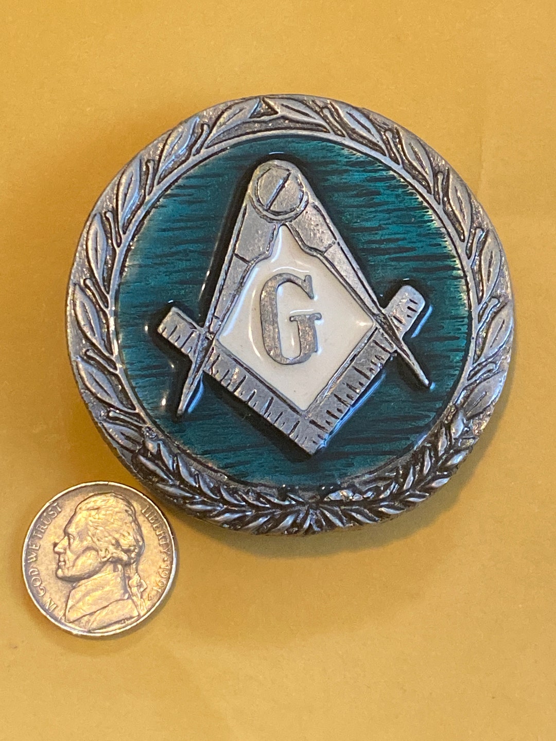 Freemason Masonic 2 1/2, Heavy Duty, Quality, Thick Metal, Made in USA ...