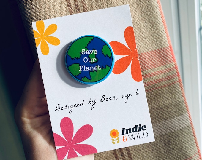 Save Our Planet Earth Badge - Etsy UK