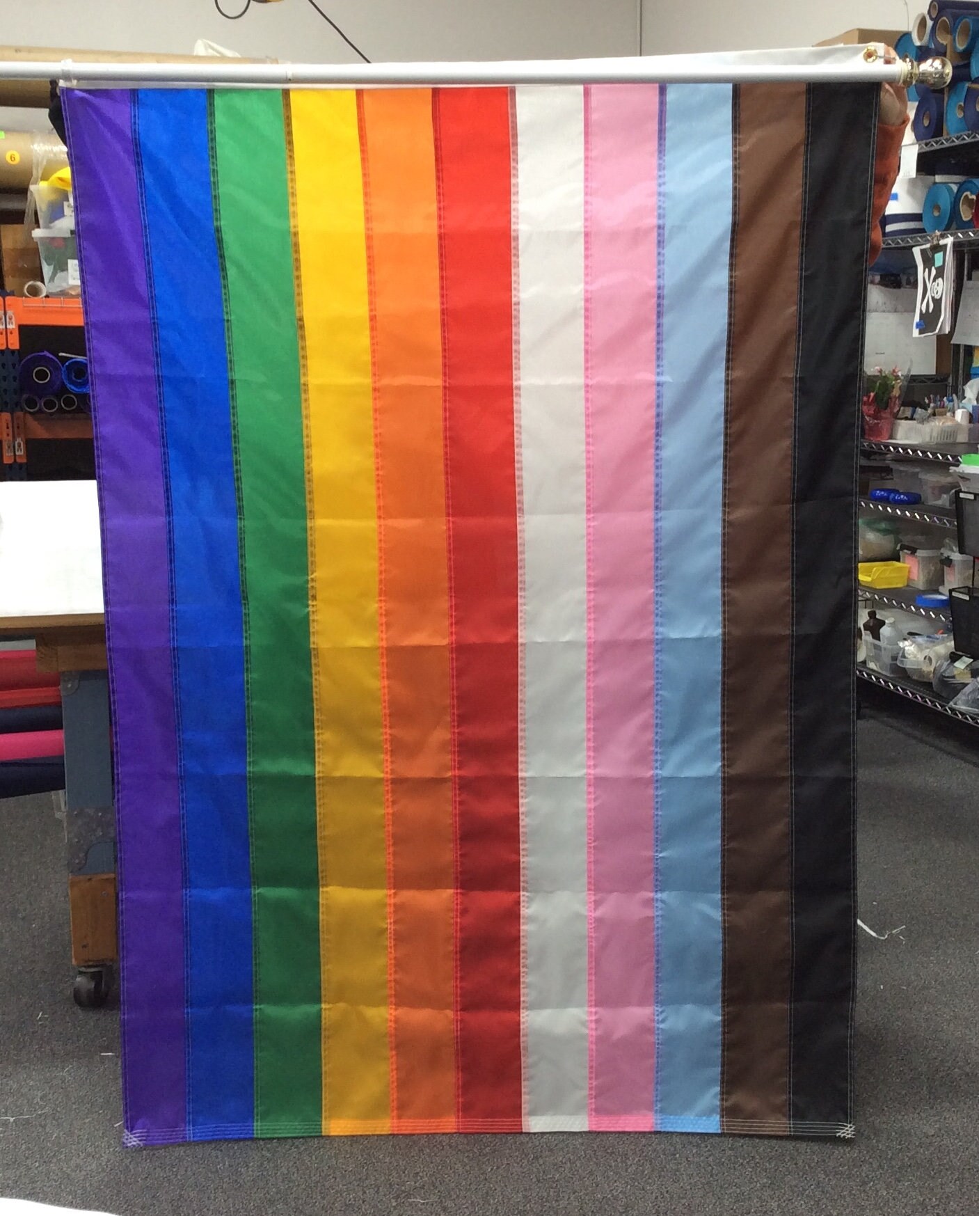 11-stripe Fully Inclusive Rainbow Flag Hand Sewn 11 Stripe | Etsy