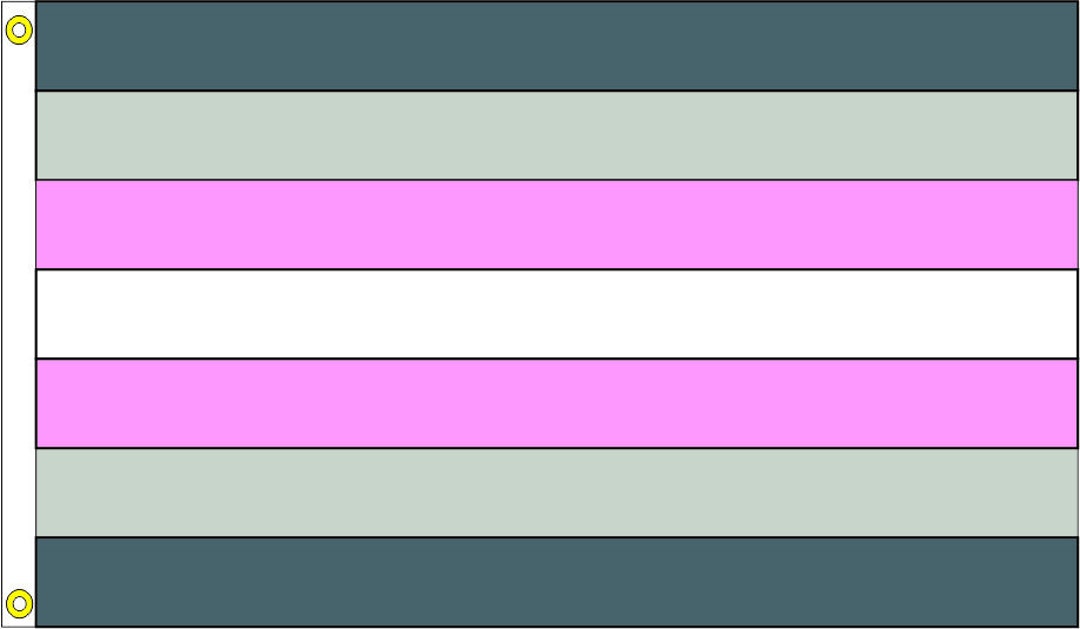 Demi Girl Pride Flag, Drapeau Demi-Girl cousu à la main, Tailles ...