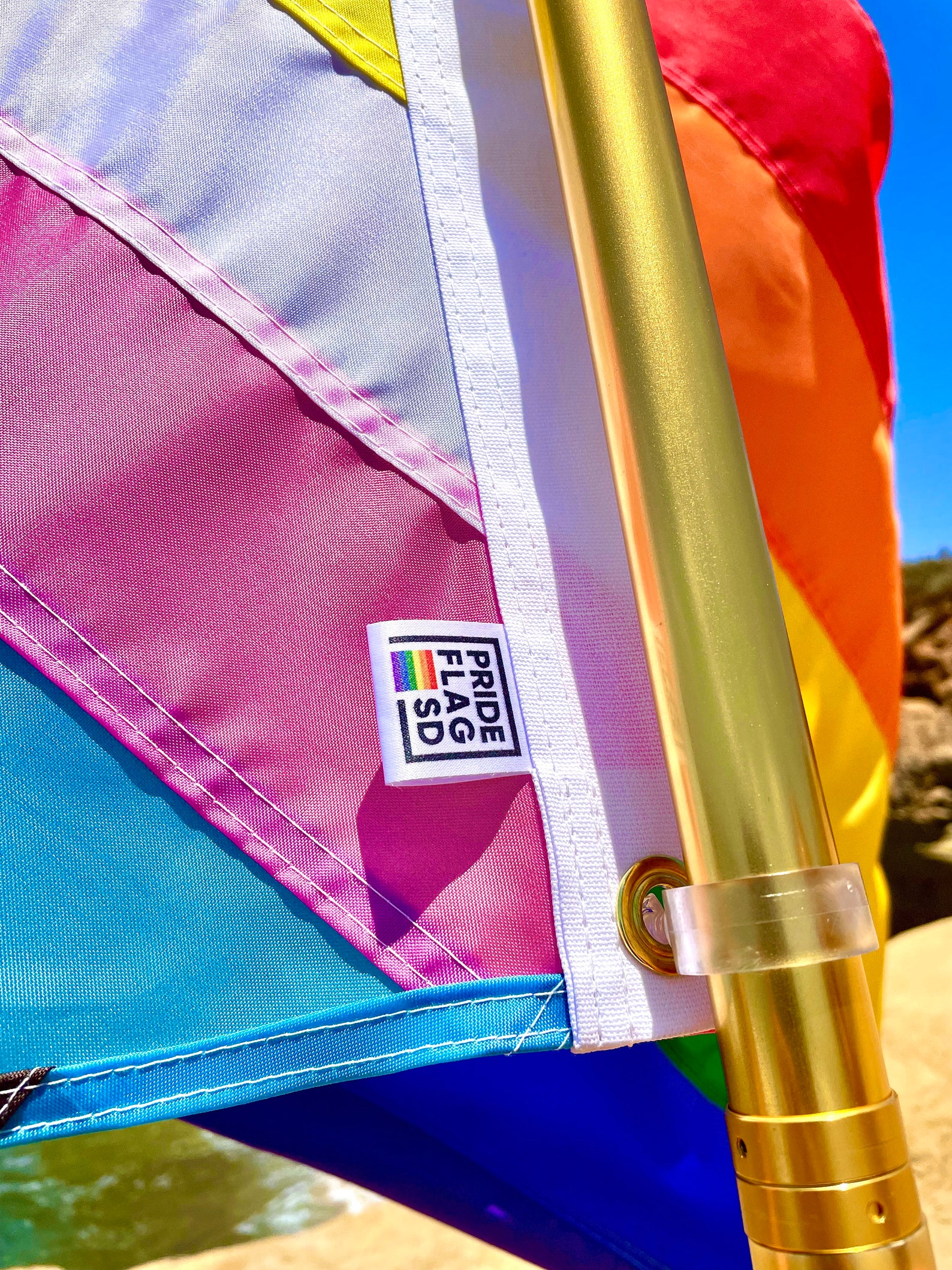 Intersex Inclusive Progress Pride Flag - Hand Sewn - Redesigned Rainbow ...