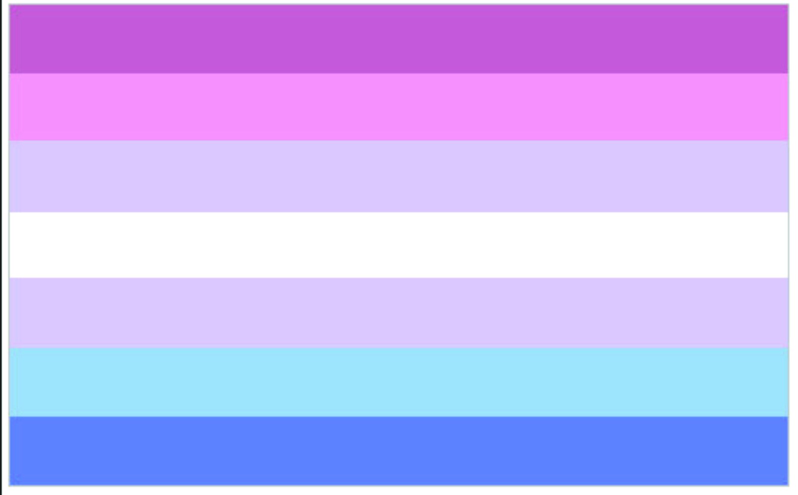 Bigender 7 Stripe Pride Flag Hand-sewn Bi-gender Flag Custom | Etsy