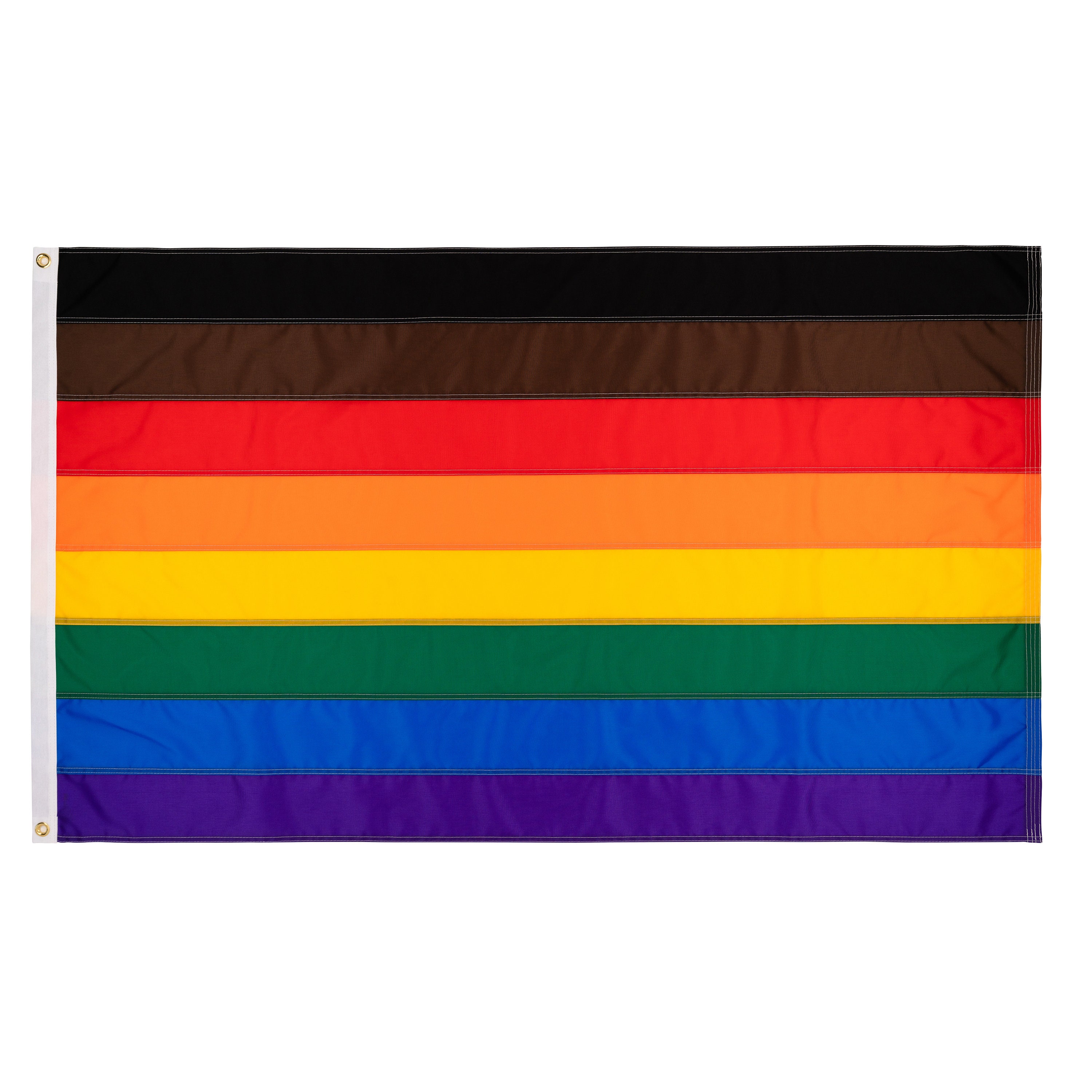 Philadelphia Rainbow Flag, Hand-sewn Inclusive Philly Rainbow Flag ...