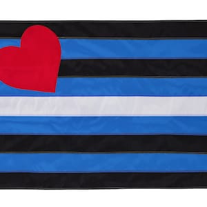 Leather Pride Flag, Hand-sewn Leather Flag, Custom Sizes Available - Etsy