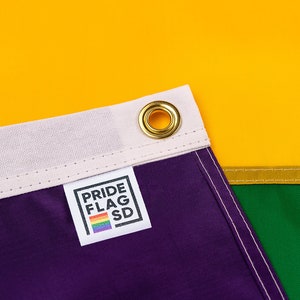 Philadelphia Rainbow Flag, Hand-sewn Inclusive Philly Rainbow Flag ...