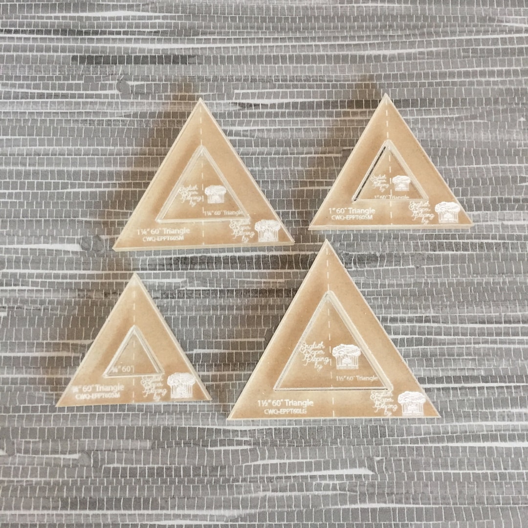 60 Degree - SMALL SET - Triangle English Paper Piecing - Etsy