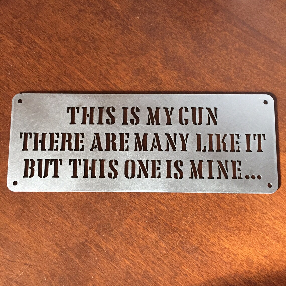 This is My Gun Stainless Steel Sign - Etsy