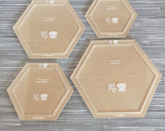 Hexagon Template Set of 8 by Sew Easy - Etsy