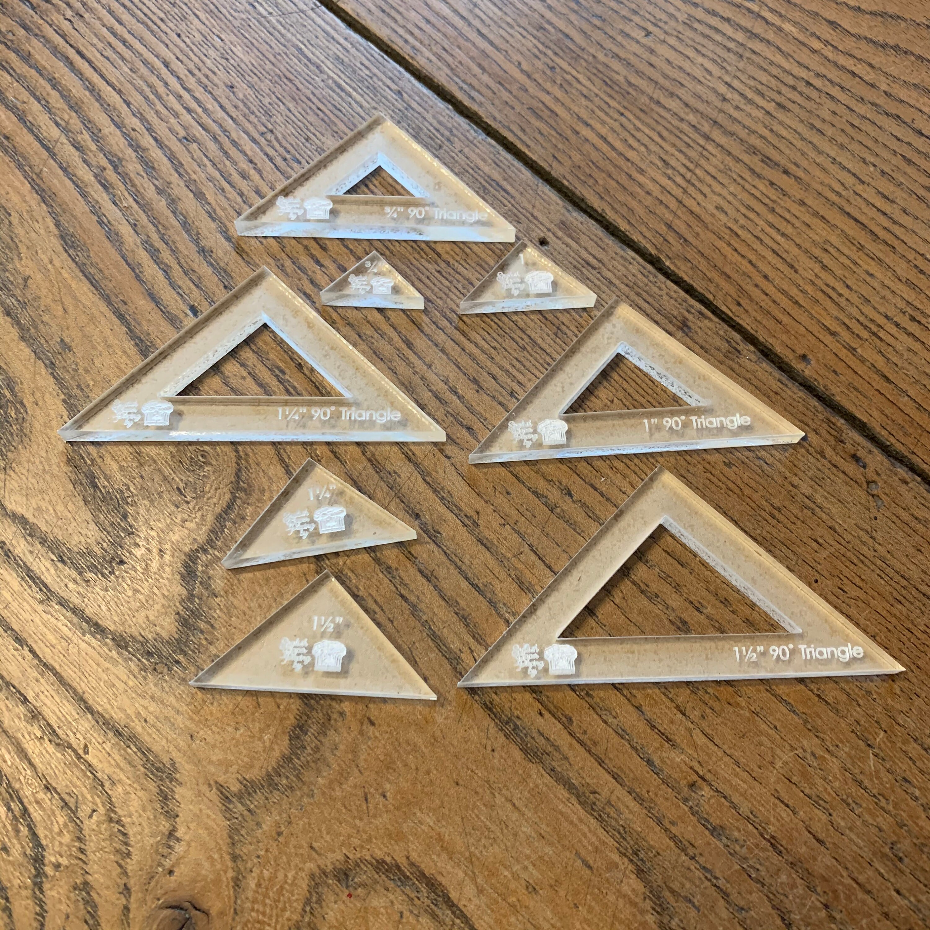 90 Degree Triangle - SMALL SET - English Paper Piecing Template - Etsy