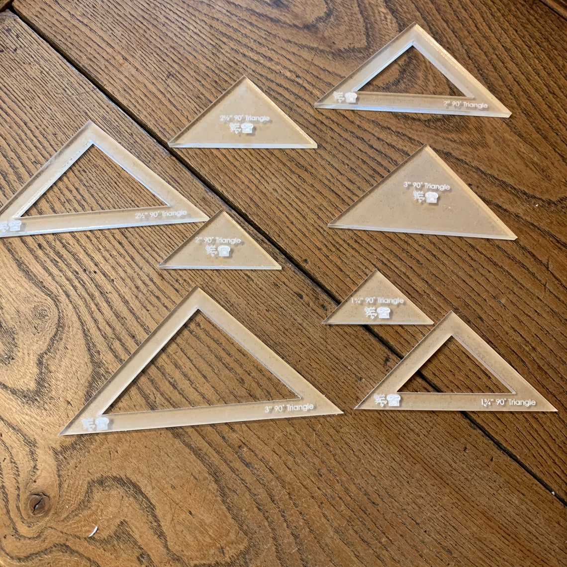 90 Degree Triangle LARGE SET English Paper Piecing | Etsy