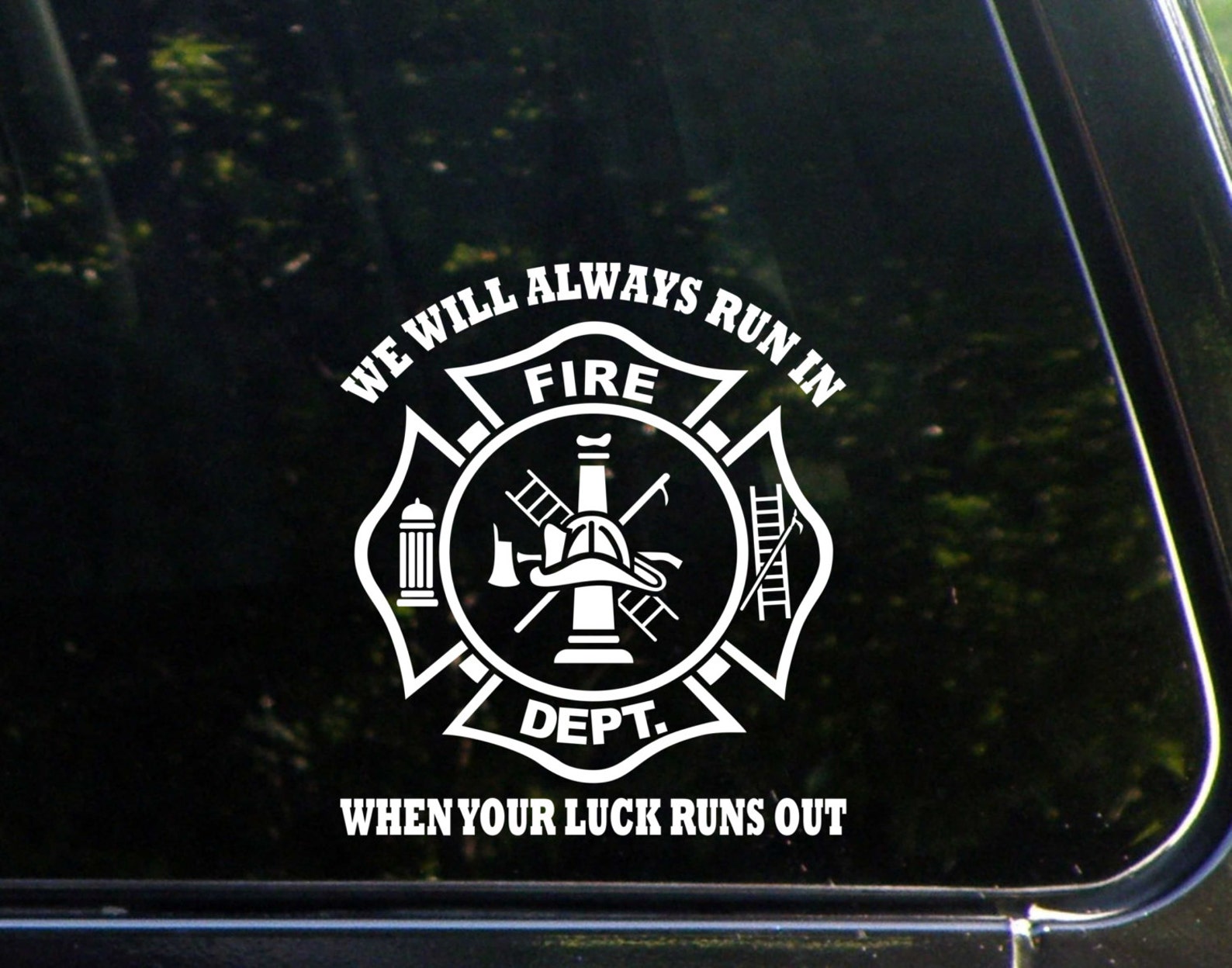 We Will Always Run in When Your Luck Has Run Out Custom Vinyl - Etsy