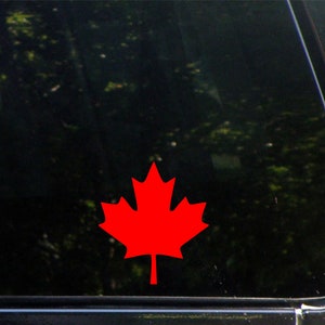 Maple Leaf- Decal for Cars-window Decal | White | 4" Inch - Etsy