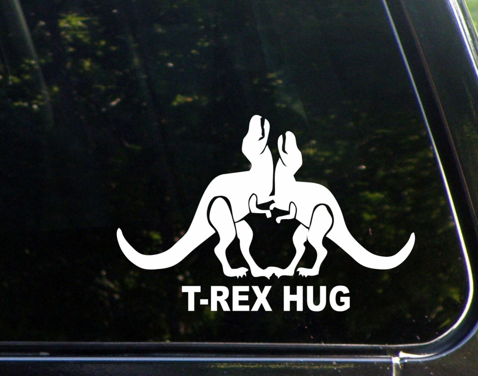 T. Rex Hug Custom Vinyl Decal/ Bumper Sticker for Windows - Etsy