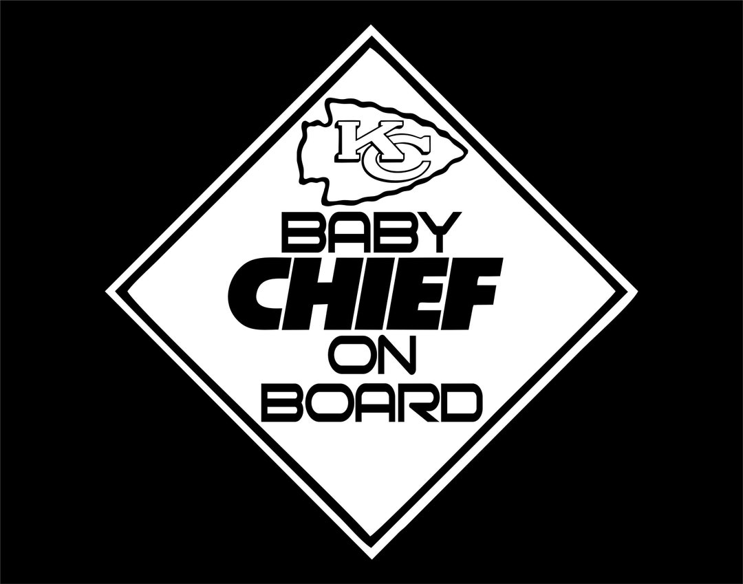 Baby Chief on Board- Decal for Cars-window Decal | White | 5.75" Inch ...