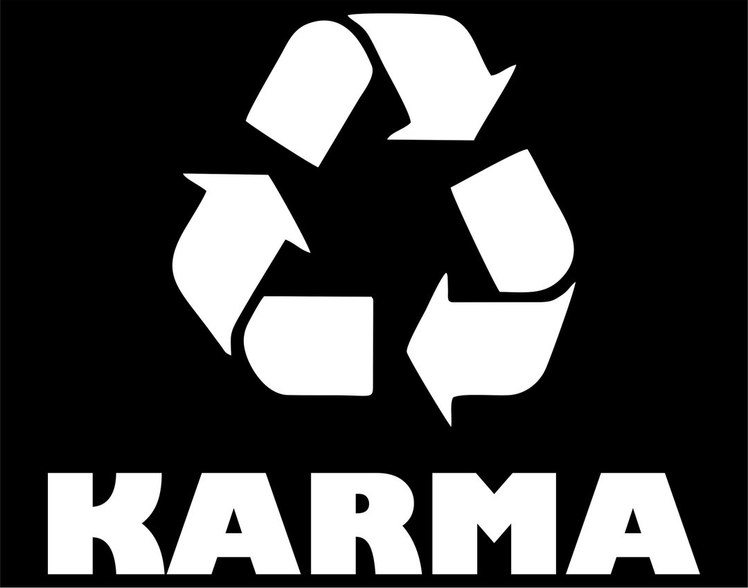 Karma- Decal for Cars-window Decal | White | 4.25" Inch - Etsy