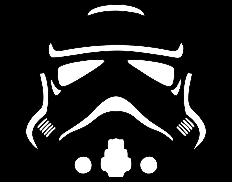 Storm Trooper - Decal for Cars-window Decal | White | 4" Inch - Etsy