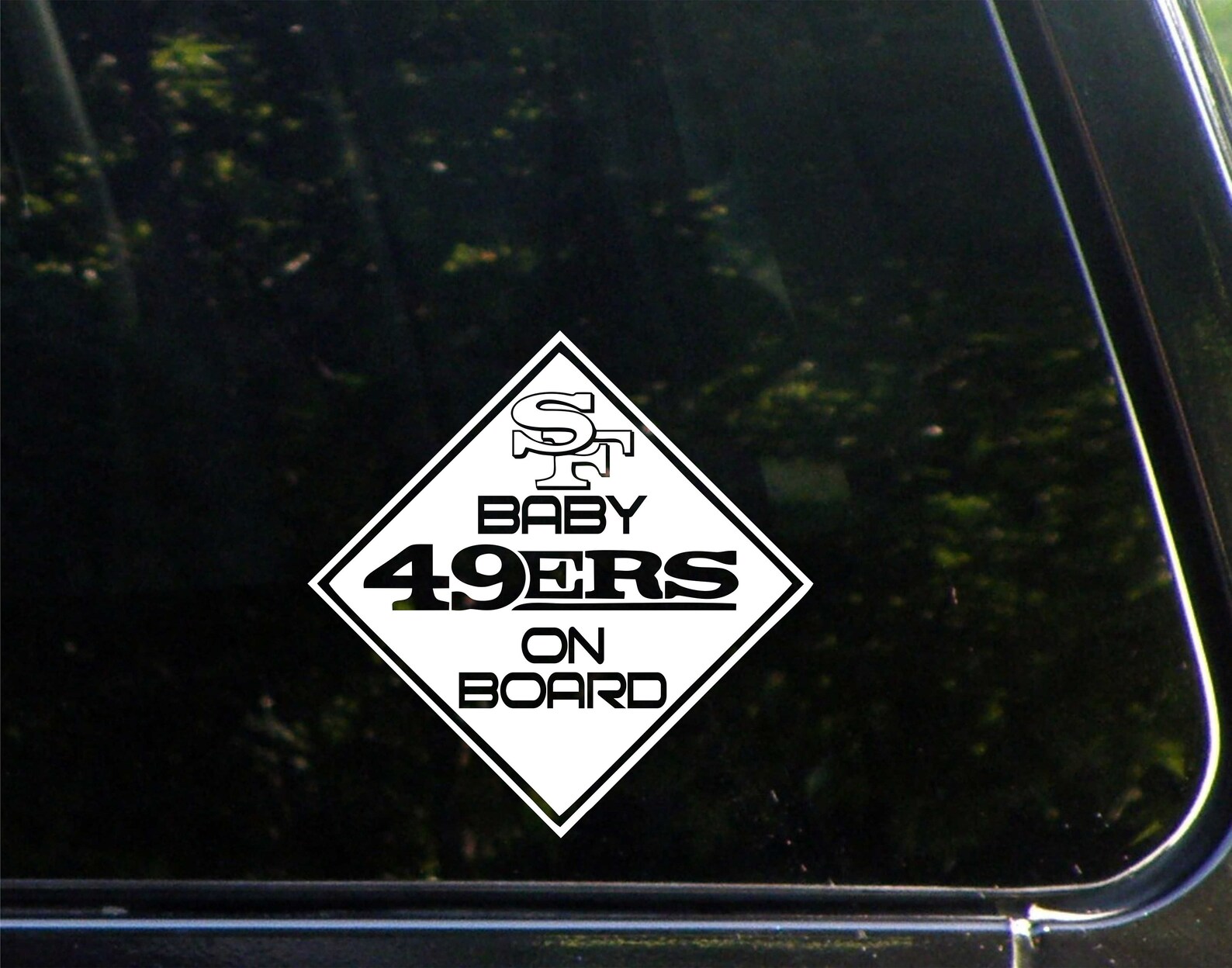 Baby 49ers on Board- Decal for Cars-window Decal | White | 5.75" Inch ...