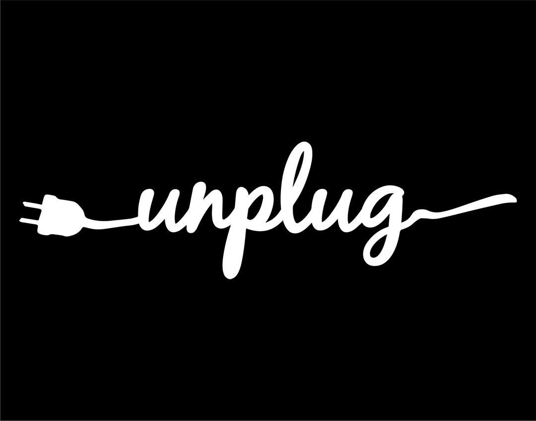 Unplug- Decal for Cars-window Decal | White | 8.75" Inch - Etsy