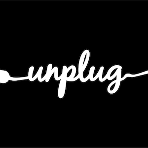 Unplug- Decal for Cars-window Decal | White | 8.75" Inch - Etsy