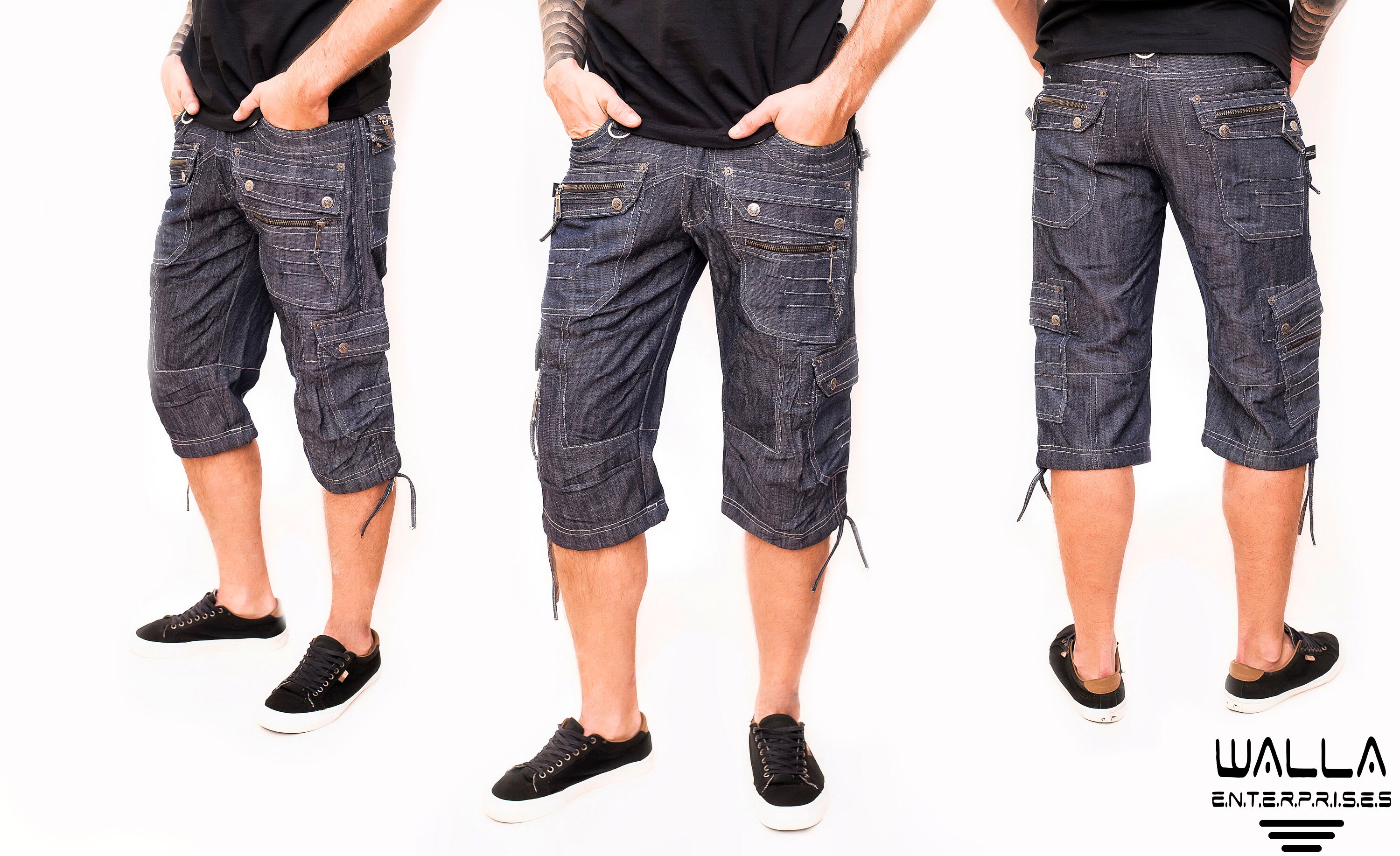 Maya 3/4 Cargo Shorts Men's Multi Pocket Cargo Shorts for Men ...