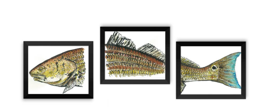 Redfish Trio - Etsy